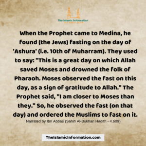 Fasting in Muharram, Fasting on 9th and 10th Muharram (Ashura Day)
