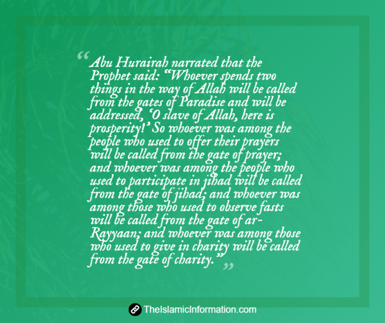 Names and Details of The 8 Doors of Jannah