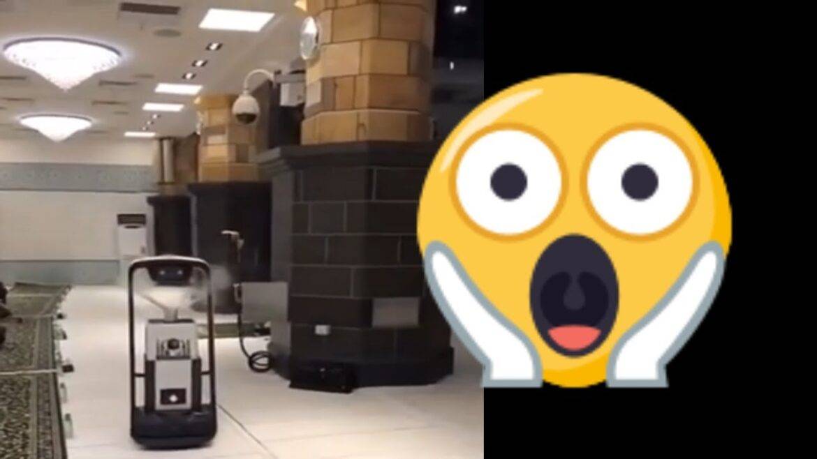 A Smart Robot will Sanitize Masjid Al Haram From Now On