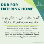 Dua For Leaving Home and Dua For Entering Home