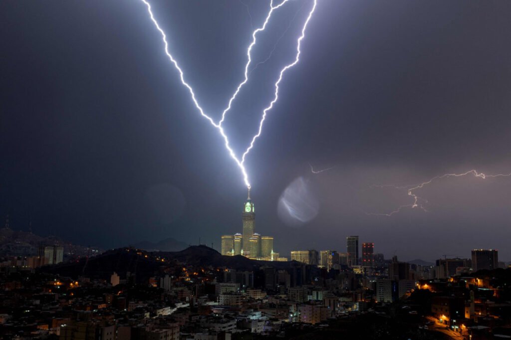 Why Does Lightning Strike Only the Clock Tower in Makkah?