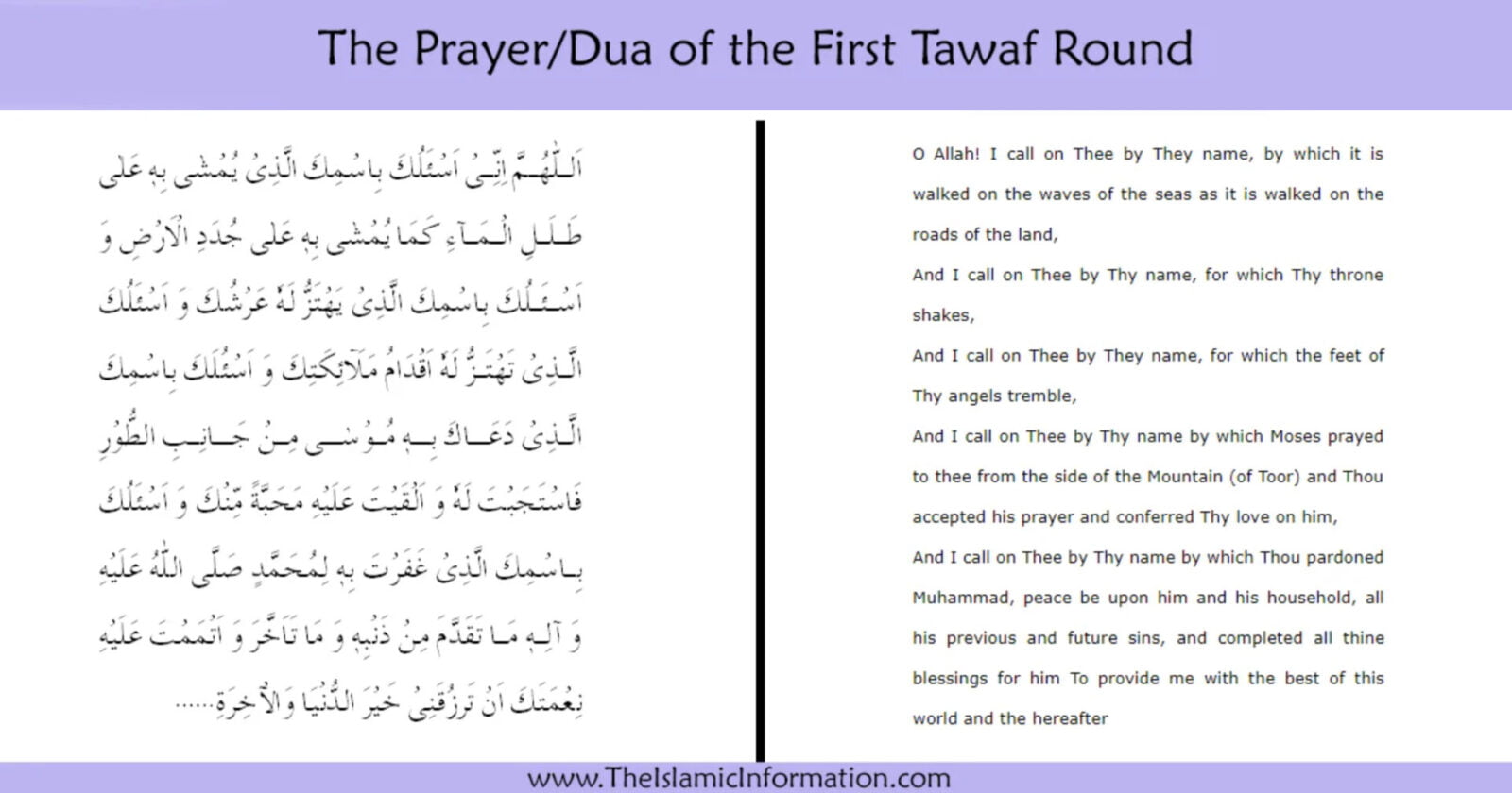 Duas To Recite During Tawaf (All 7 Circles)