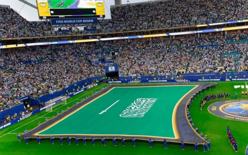 Saudi Arabia Flags Kept Above The Ground At The FIFA World Cup 2026 Saudi Arabia Flags Kept Above The Ground At The FIFA World Cup 2026